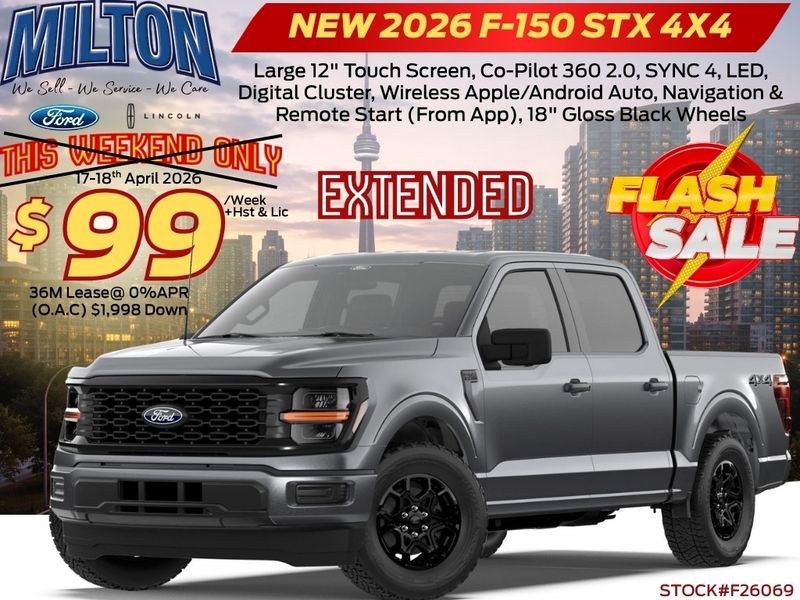 New 2026 Ford F-150 STX (AD-F26069) Milton, ON | Milton Ford Lincoln